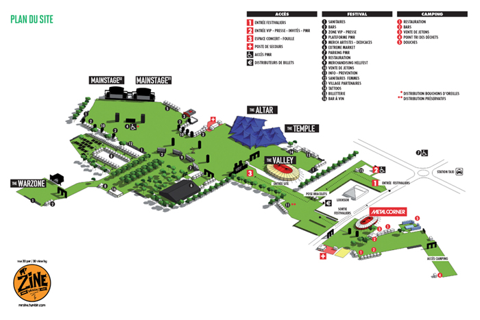 Hellfest 2013 - Map | Concerts-Metal