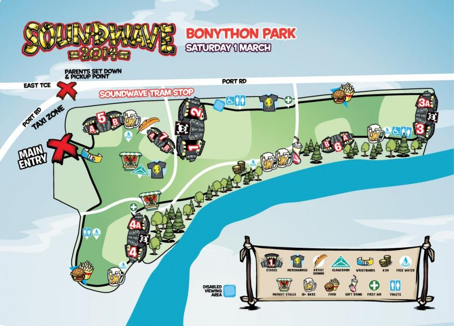 Soundwave Adelaide 2014 - Map | Concerts-Metal