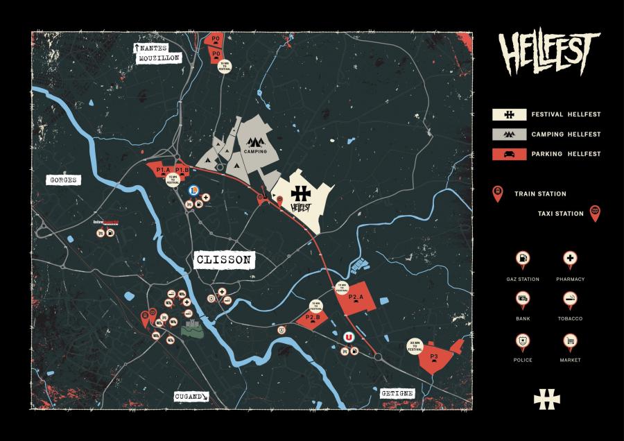 Hellfest 2019 - Carte / Plan