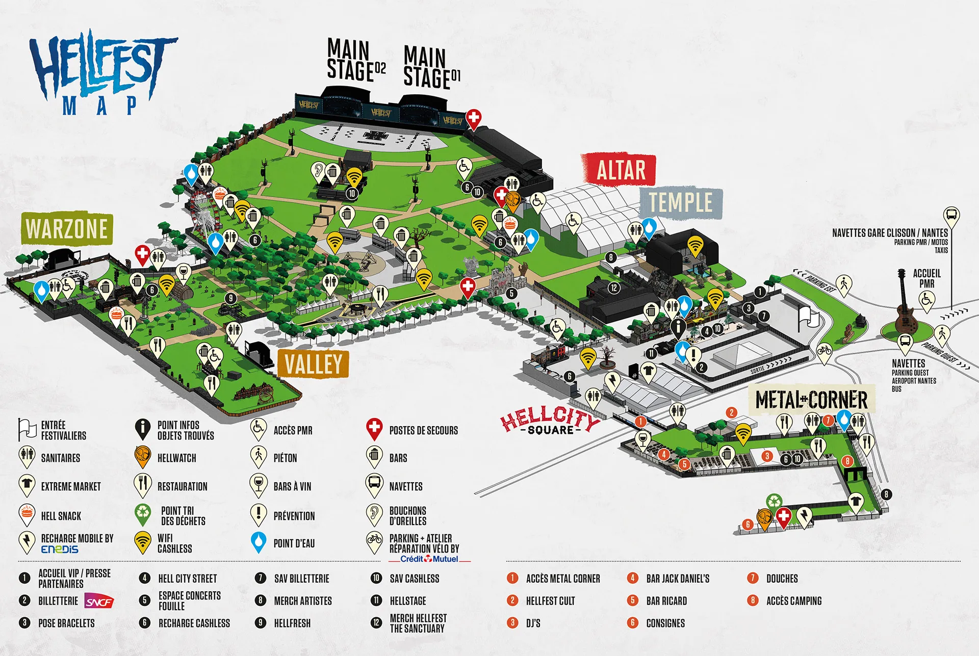 Hellfest 2023 - Map | Concerts-Metal