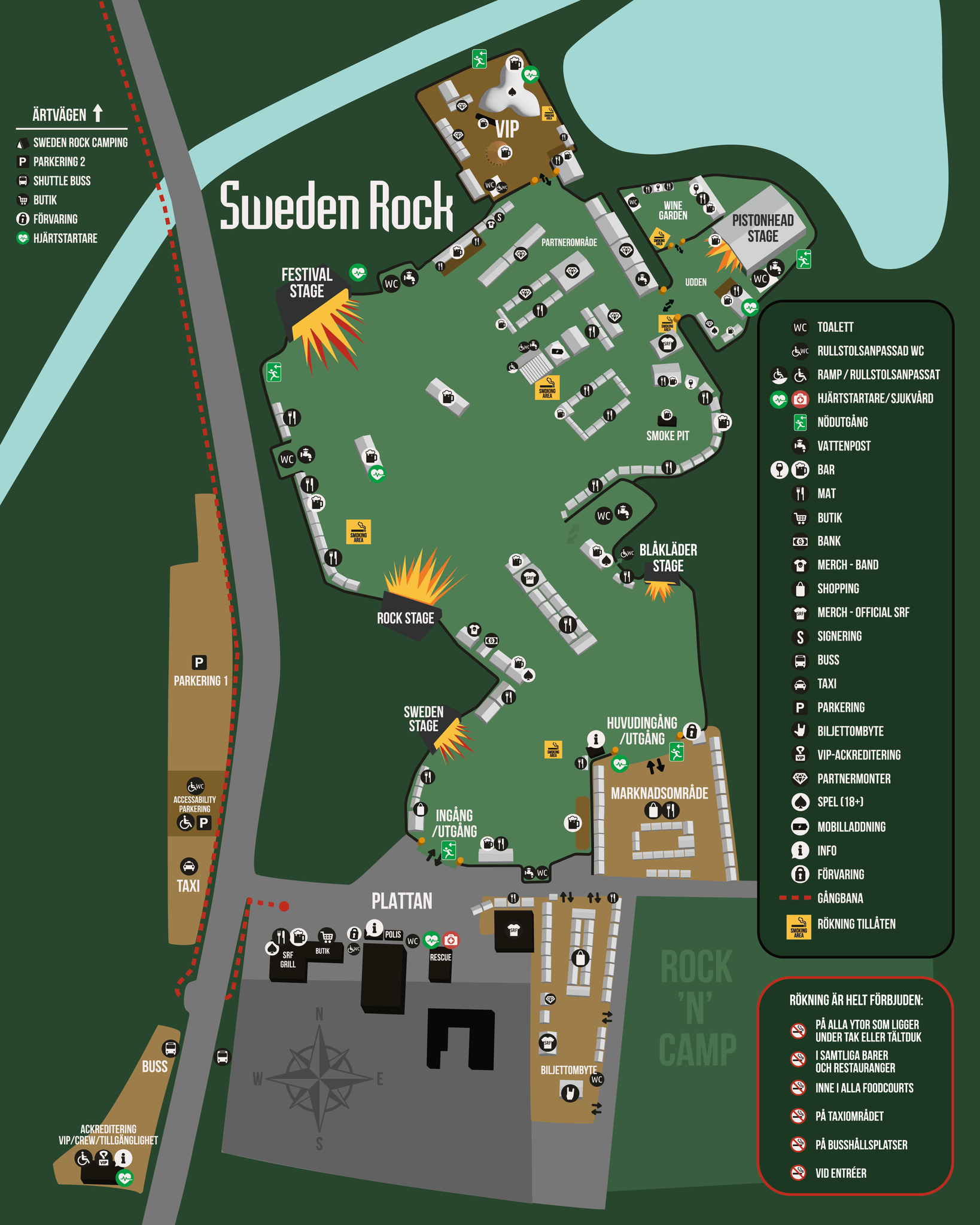 Sweden Rock Festival 2023 - Carte / Plan