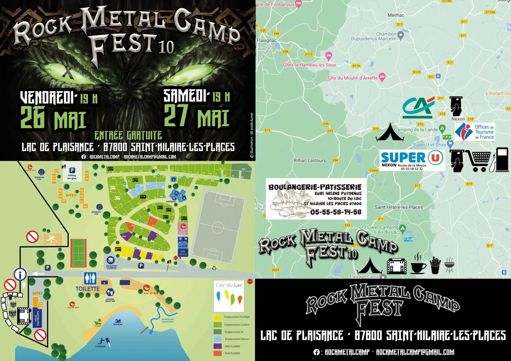 Rock Metal Camp Fest 2023 - Map | Concerts-Metal