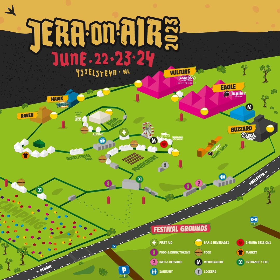 Jera On Air Festival 2023 - Carte / Plan