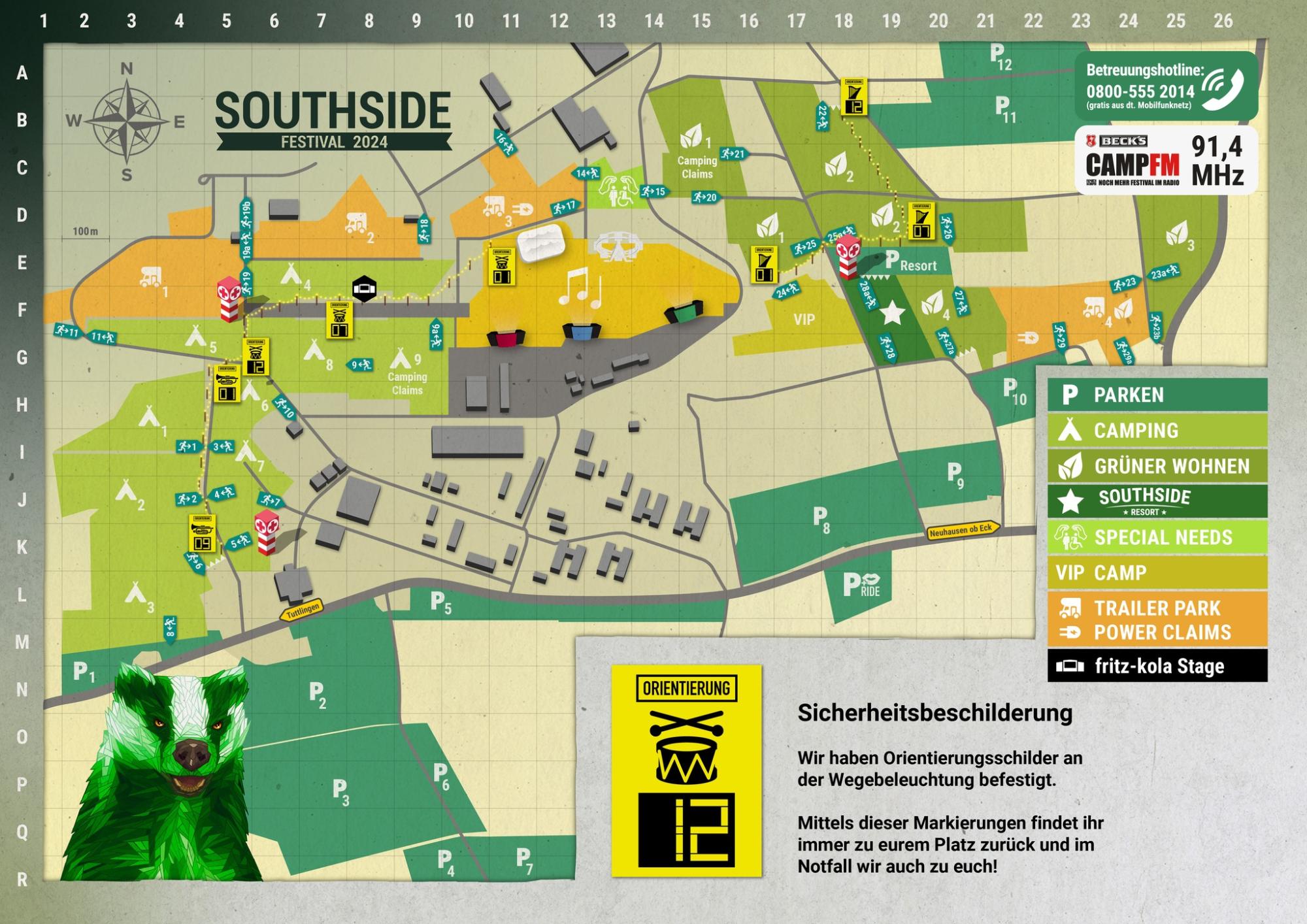 Southside Festival 2024 - Map | Concerts-Metal