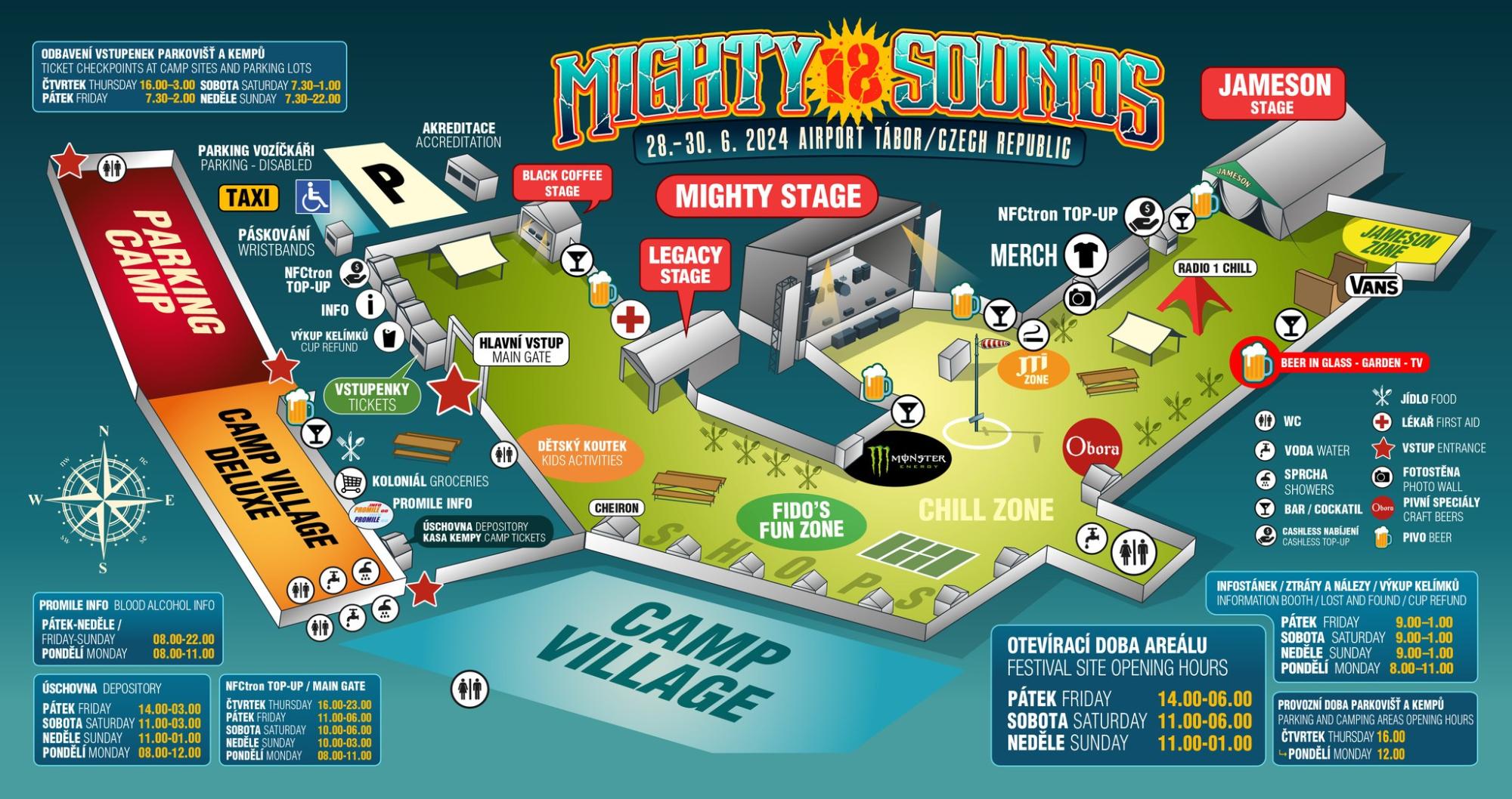 Mighty Sounds Festival 2024 - Carte / Plan