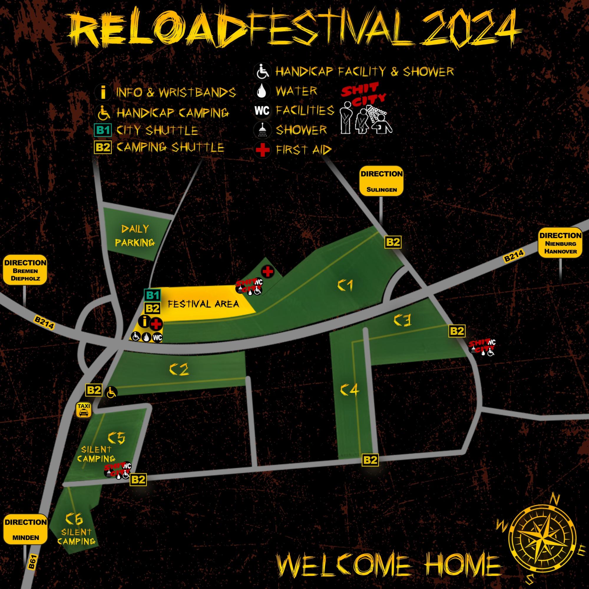 Reload Festival 2024 - Carte / Plan