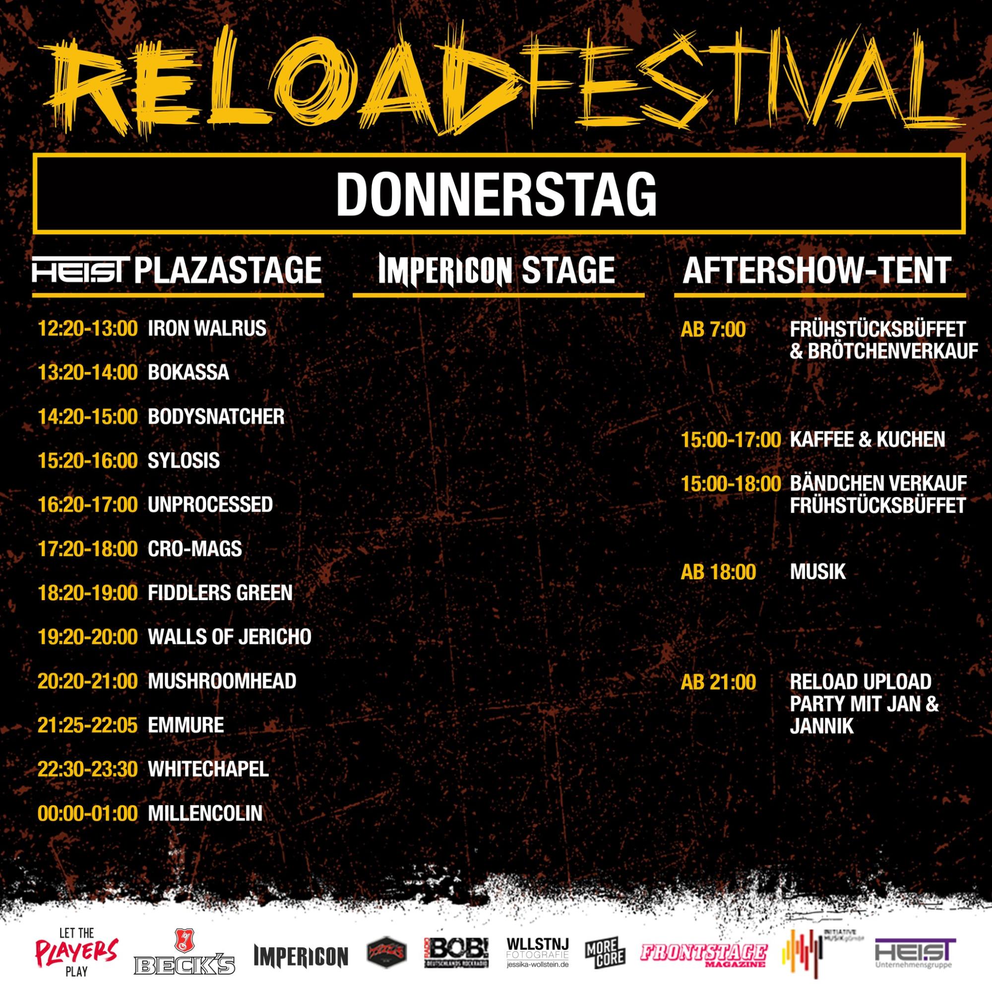 Reload Festival 2024 - Horaires / Running Order