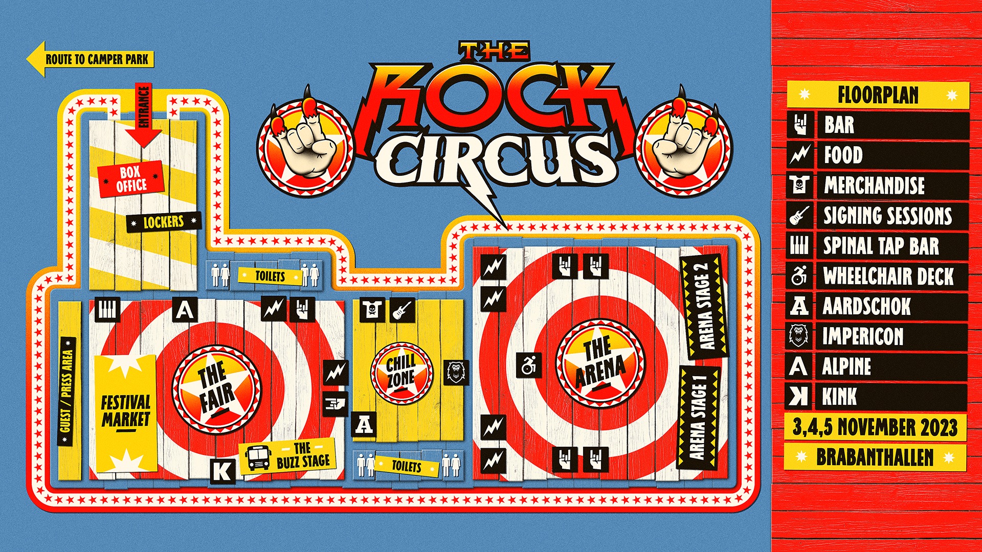 The Rock Circus 2023 - Map | Concerts-Metal