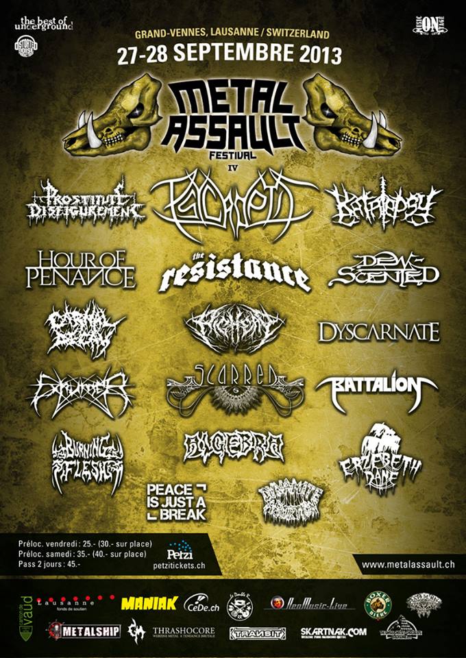 Metal Assault 2013 - 27/09/2013 (2 jours) - Lausanne - Suisse