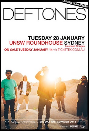 Deftones @ Sydney - Line up