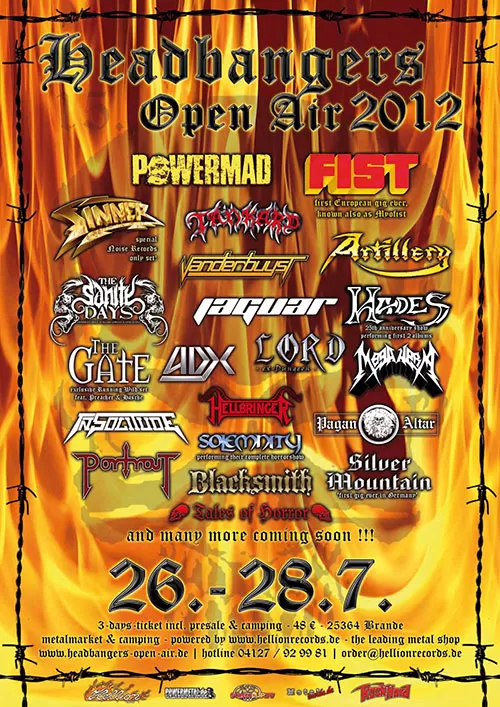 Headbangers Open Air 2012 - 26/07/2012 (3 jours) - Brande-Hörnerkirchen ...