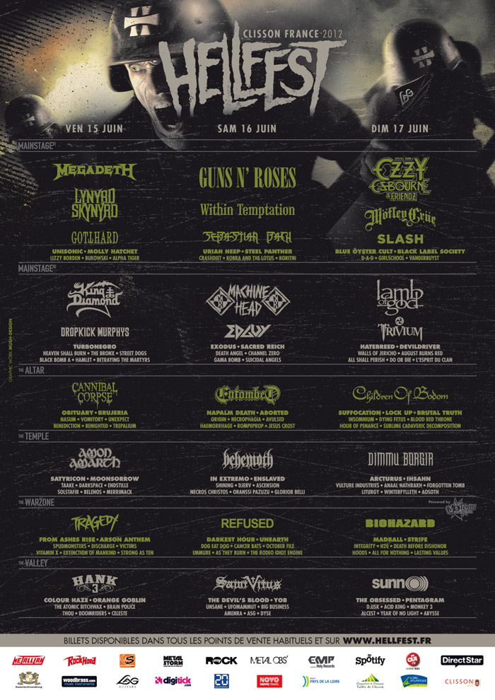 Hellfest 2012 - 15/06/2012 (3 jours) - Clisson - France