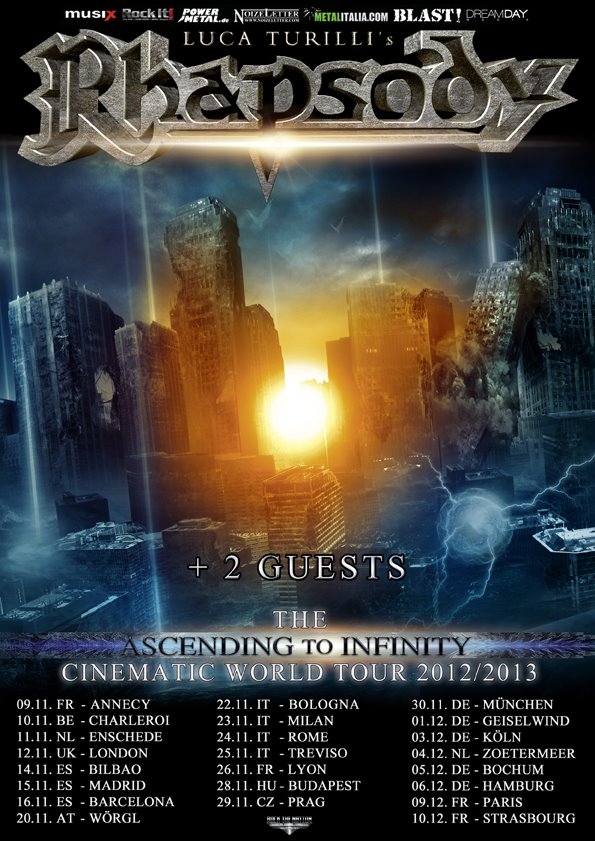 Rhapsody Tour 2012 - Line up