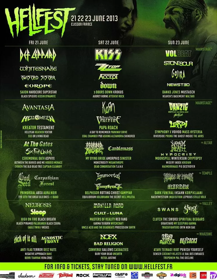 Hellfest 2013 - Map | Concerts-Metal