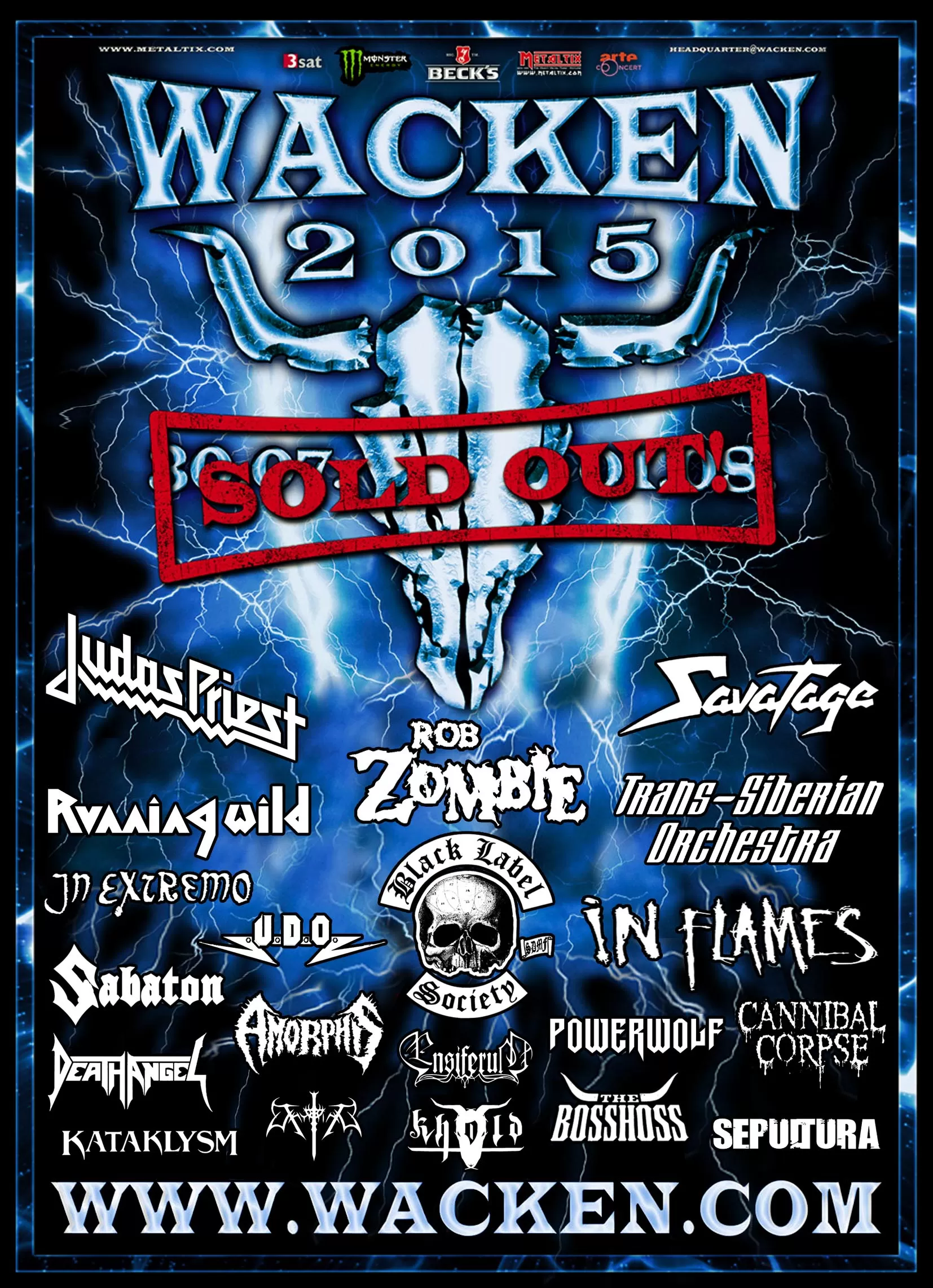 Wacken Open Air 2015 - 30/07/2015 (3 jours) - Wacken - Allemagne