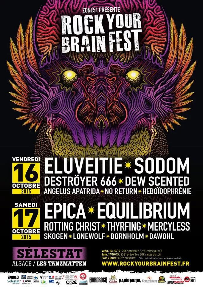 Rock Your Brain Fest 2015 - 16/10/2015 (2 jours) - Sélestat ...