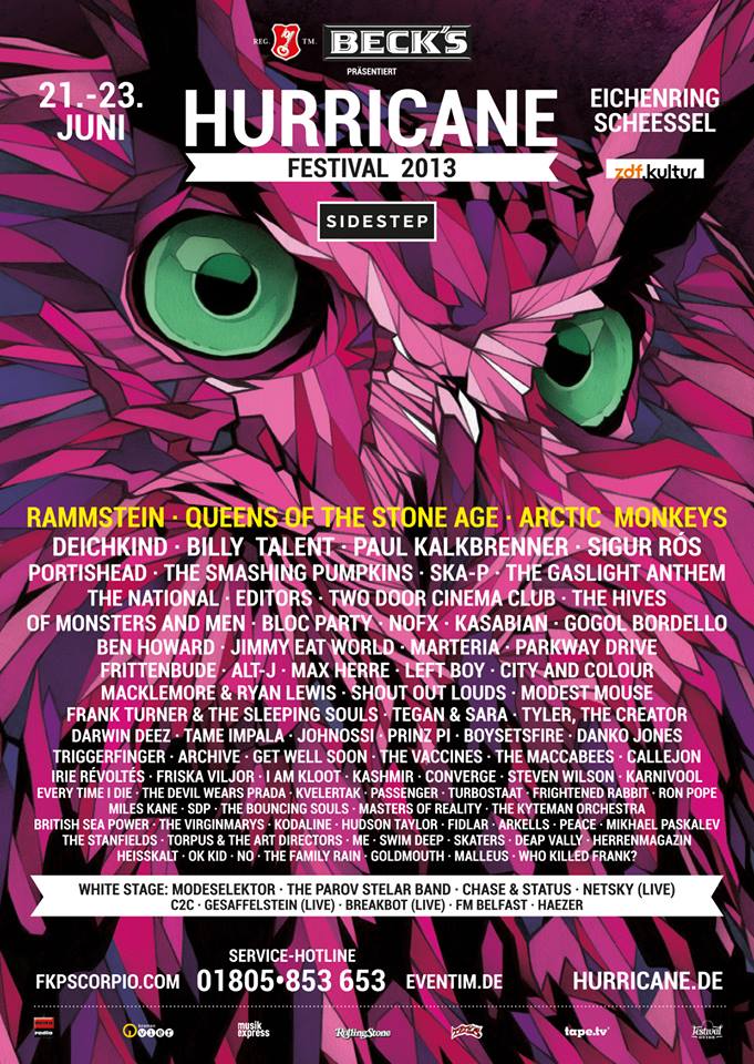 Hurricane Festival 2013 - 21/06/2013 (3 days) - Scheeßel - Eichenring ...
