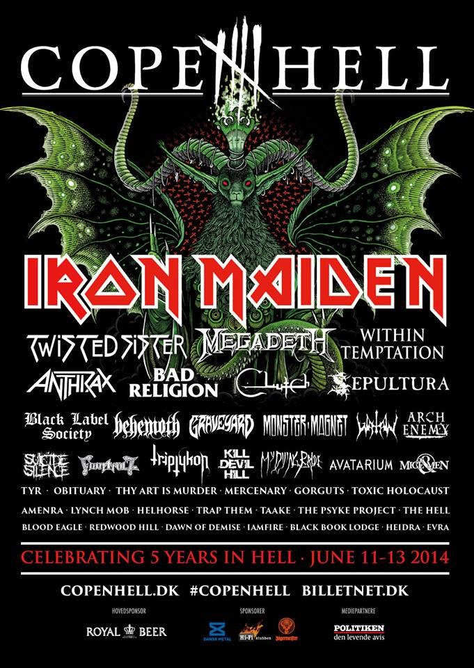 Copenhell 2014 - 11/06/2014 (3 jours) - Copenhagen - Danemark
