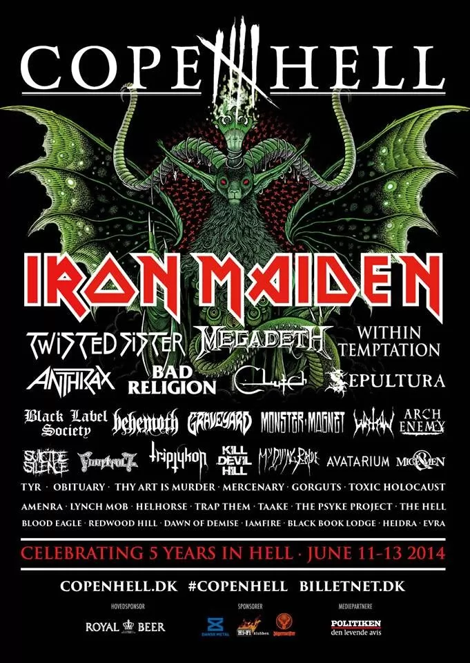 Copenhell 2014 - 11/06/2014 (3 jours) - Copenhagen - Danemark
