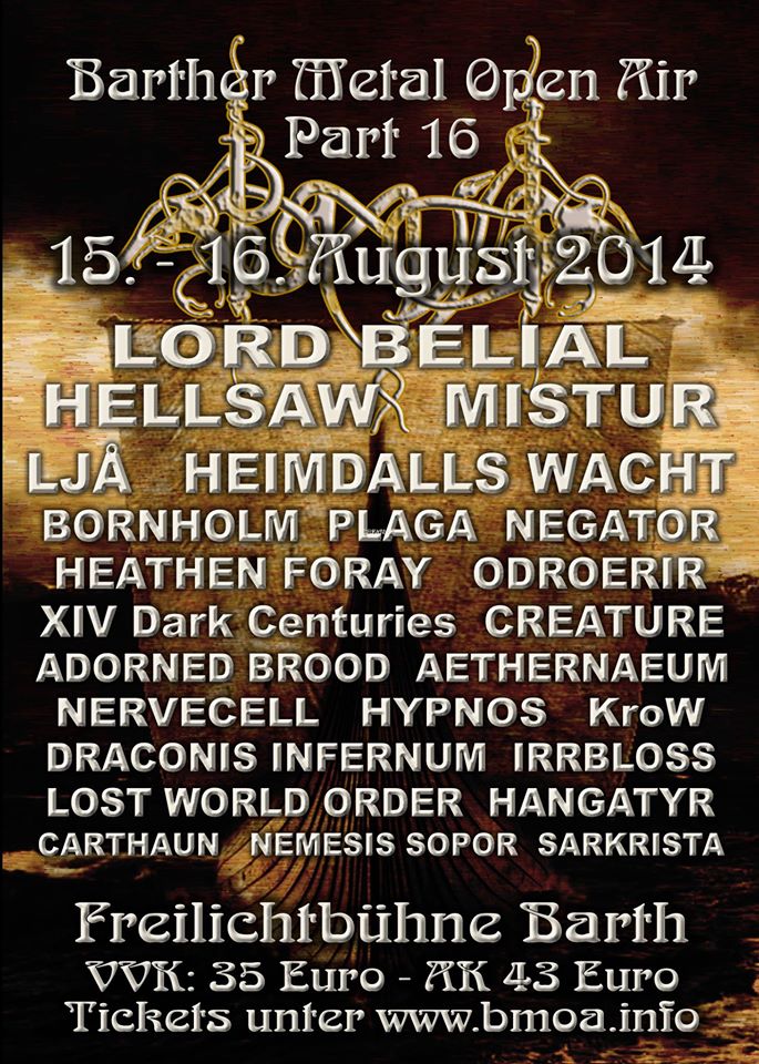 Barther Metal Open Air 2014 - 15/08/2014 (2 days) - Barth ...