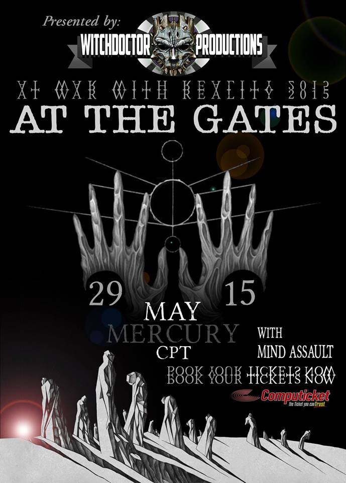 At The Gates - SA Tour 2015 - Line up