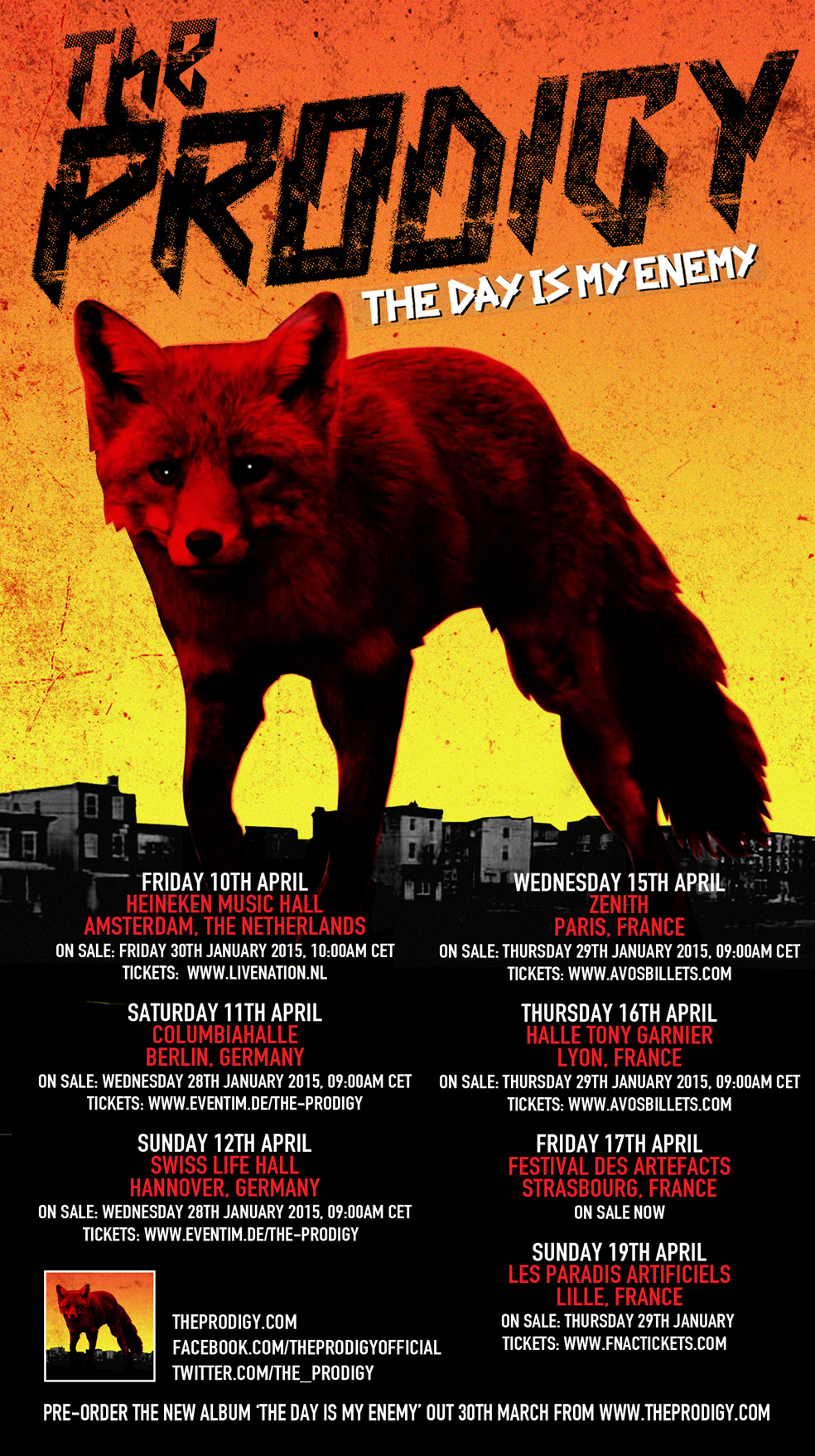 The Prodigy Tour 2015 - 10/04/2015 - Amsterdam - AFAS Live - Netherlands