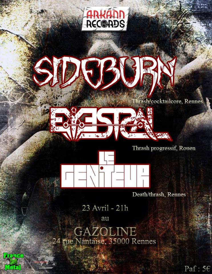 Sideburn/Eyestral - 23/04/2016 - Rennes - Le Gazoline - France