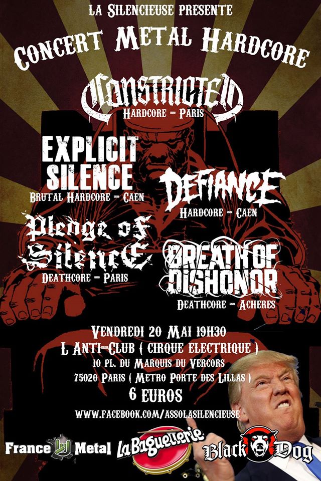 Concert hxc métal - Line up