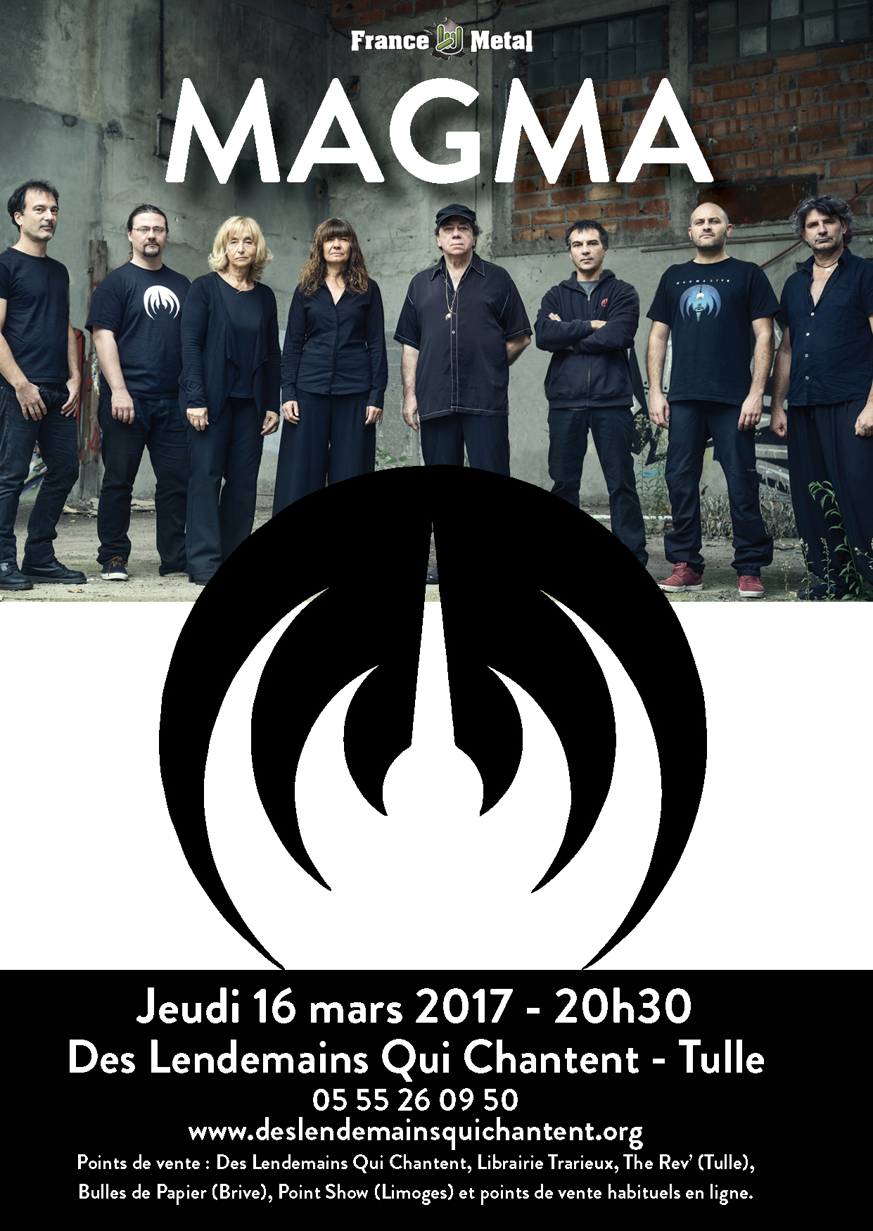 MAGMA Ã Tulle ! - Line up