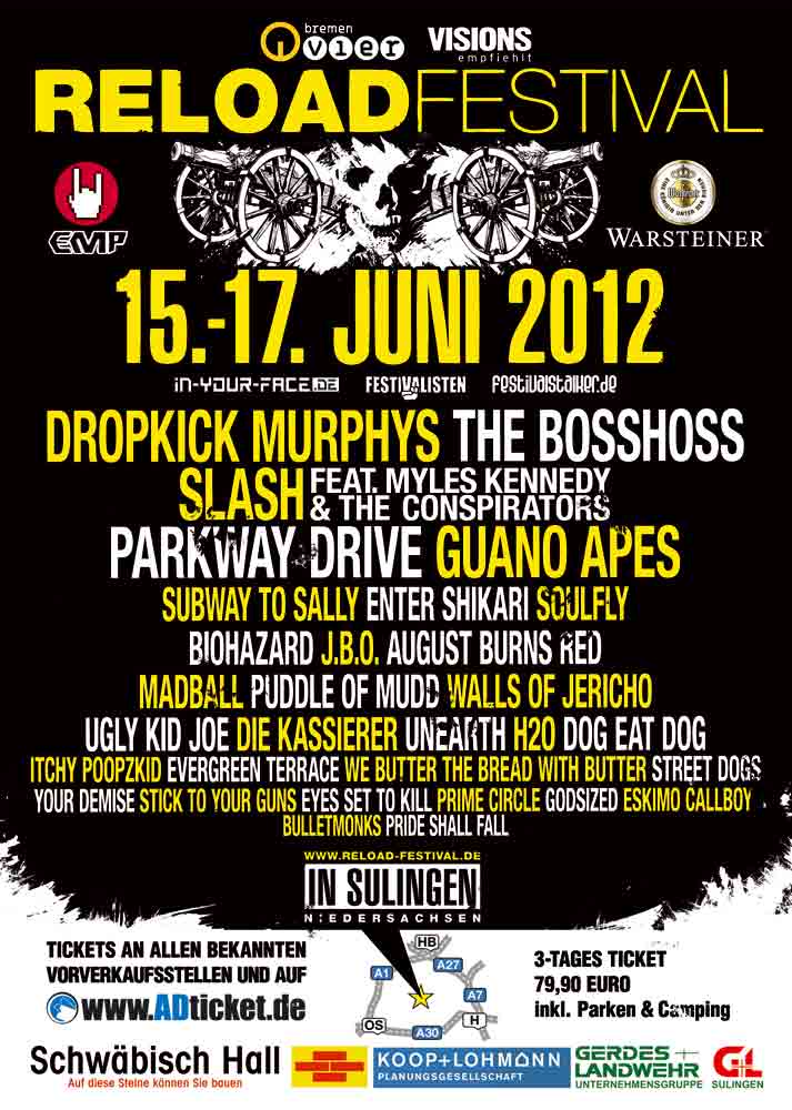 Reload Festival 2012 - 15/06/2012 (3 jours) - Sulingen - Allemagne