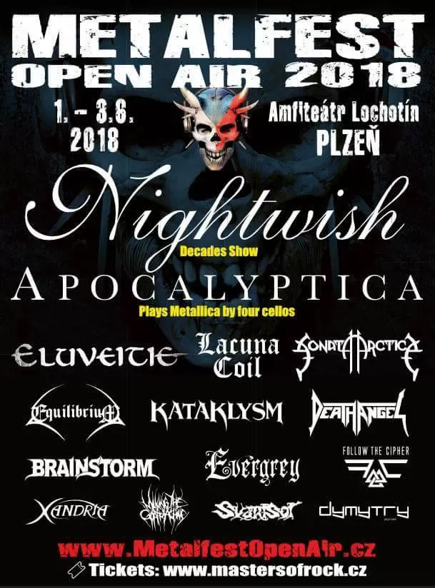Metalfest Open Air 2018 - 01/06/2018 (3 jours) - Plzen - Lochotin amphitheater - Tchéquie