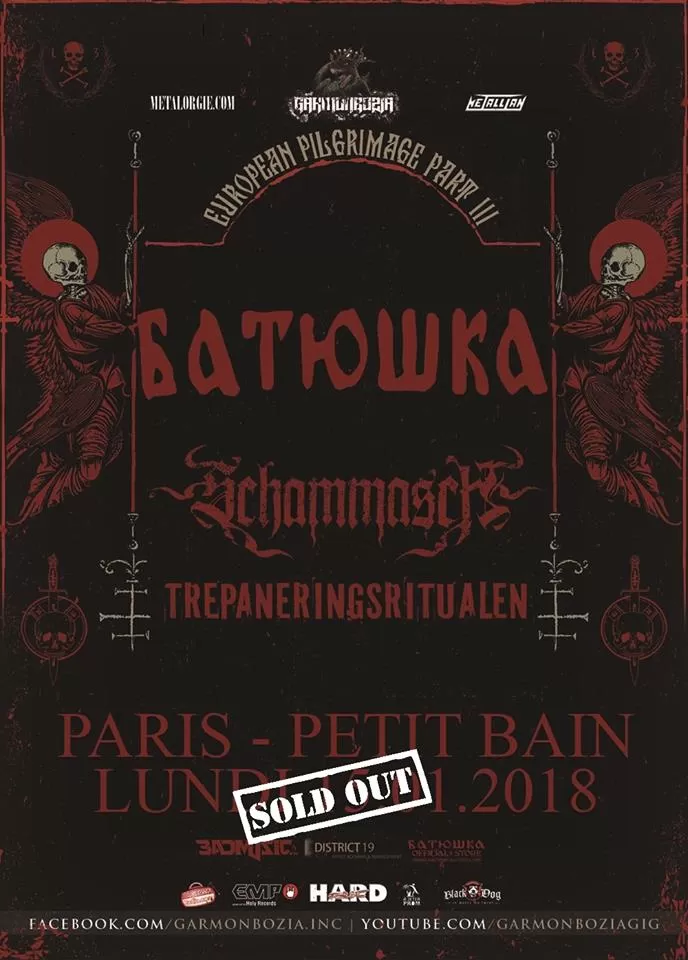 Concert Batushka - 15/01/2018 - Paris - Le Petit Bain - France