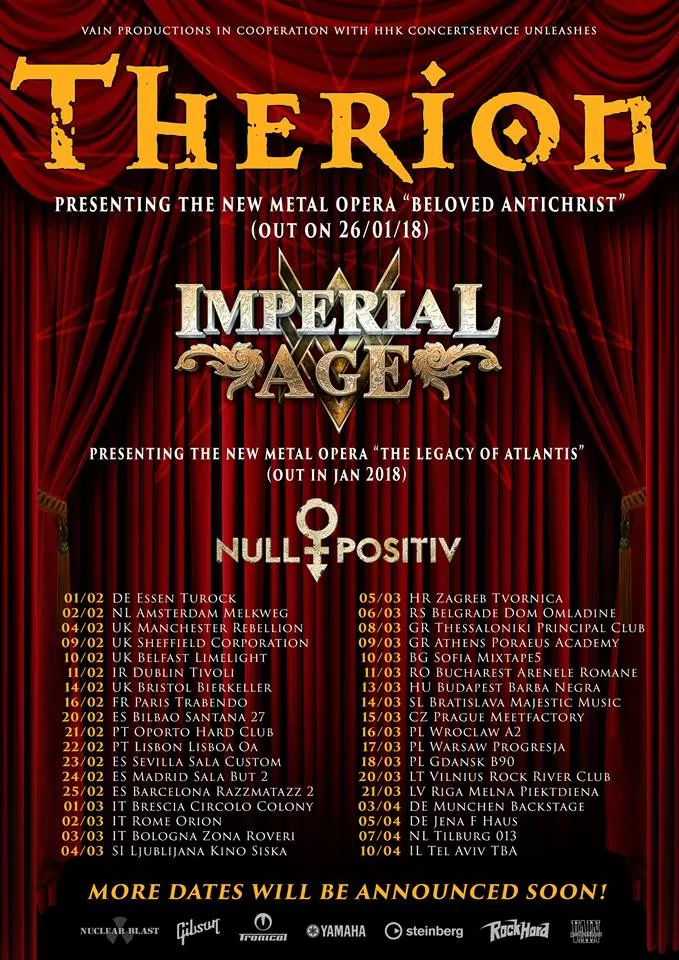 Concert Therion - 28/02/2018 - Marseille - Espace Julien - France