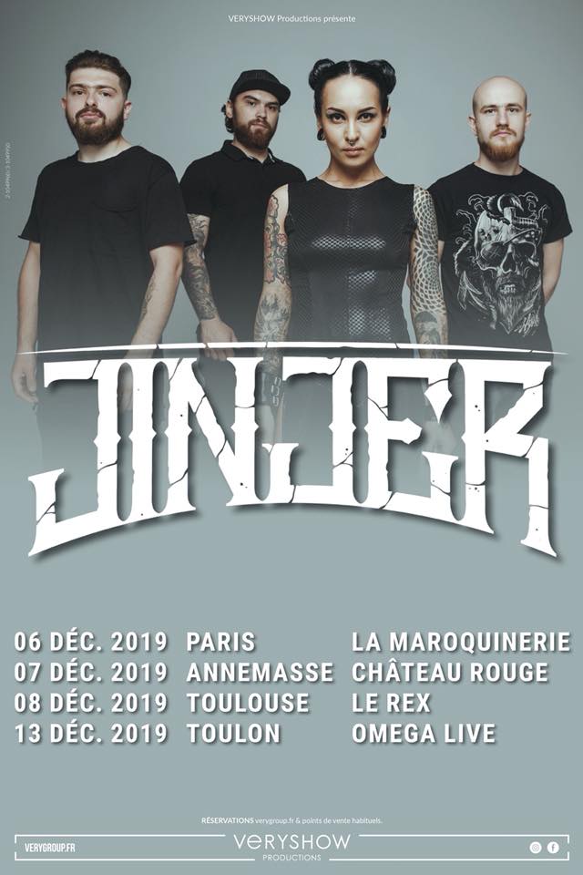 Concert Jinjer - 07/12/2019 - Annemasse - Château Rouge - France