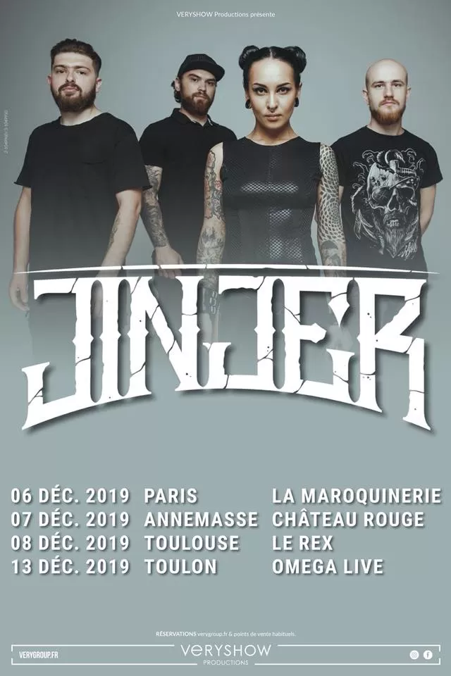 Concert Jinjer - 07/12/2019 - Annemasse - Château Rouge - France