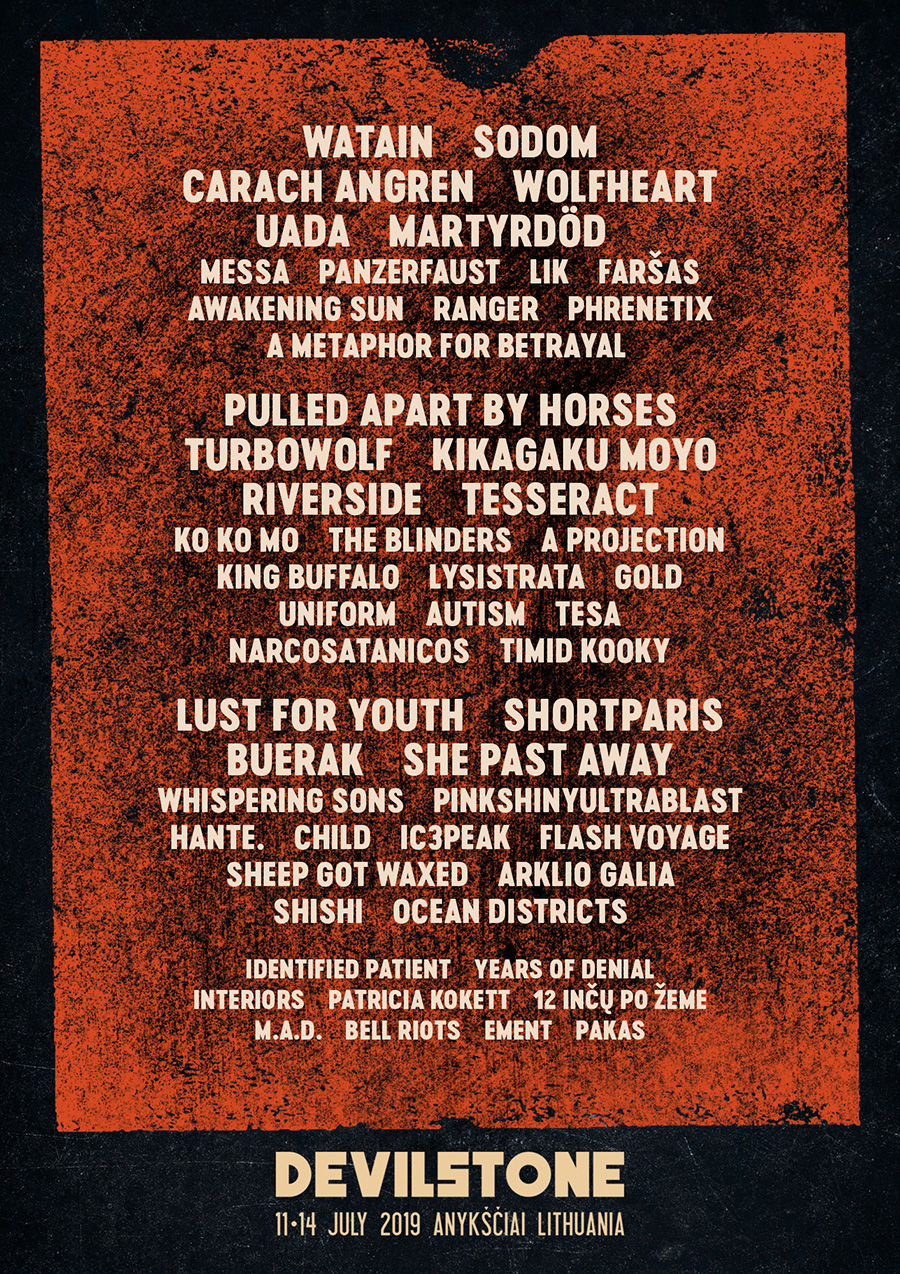 Devilstone Open Air 2019 - 11/07/2019 (4 Tage) - Anyksciai - Litauen