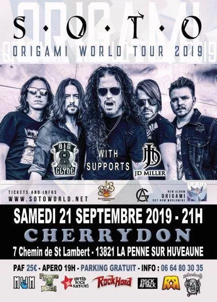 Jeff Scott Soto - Origami World Tour 2019 - 21/09/2019 - La Penne sur ...