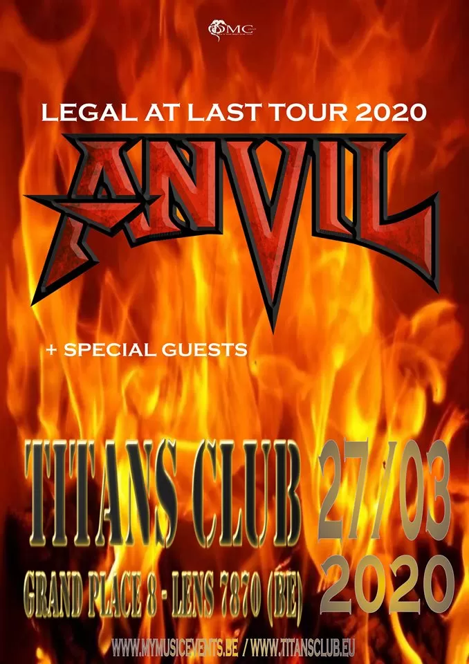 Concert Anvil - 27/03/2020 - Lens - Titans Club - Belgique