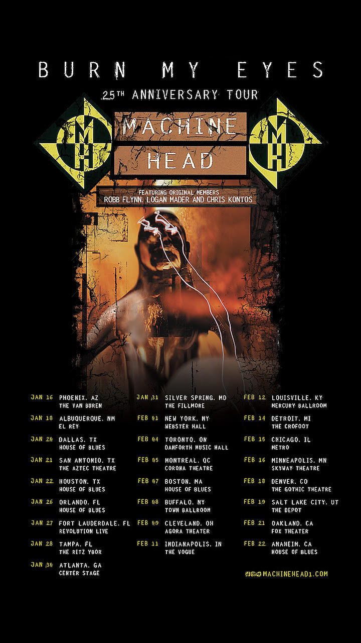 Concierto Machine Head - 22/01/2020 - Houston - House of Blues ...