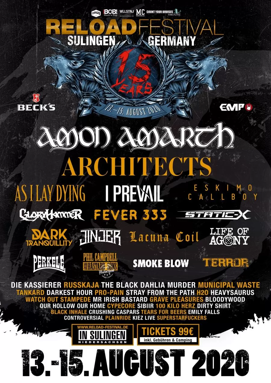 Reload Festival 2020 - 13/08/2020 (3 jours) - Sulingen - Allemagne