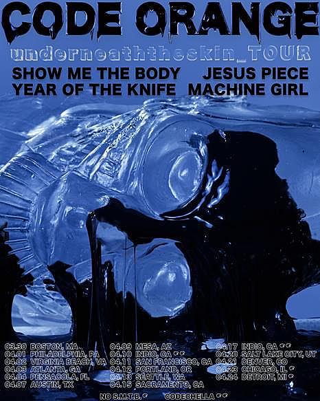 Concert Code Orange - 02/04/2020 - Virginia Beach - Peabody's - Etats-Unis