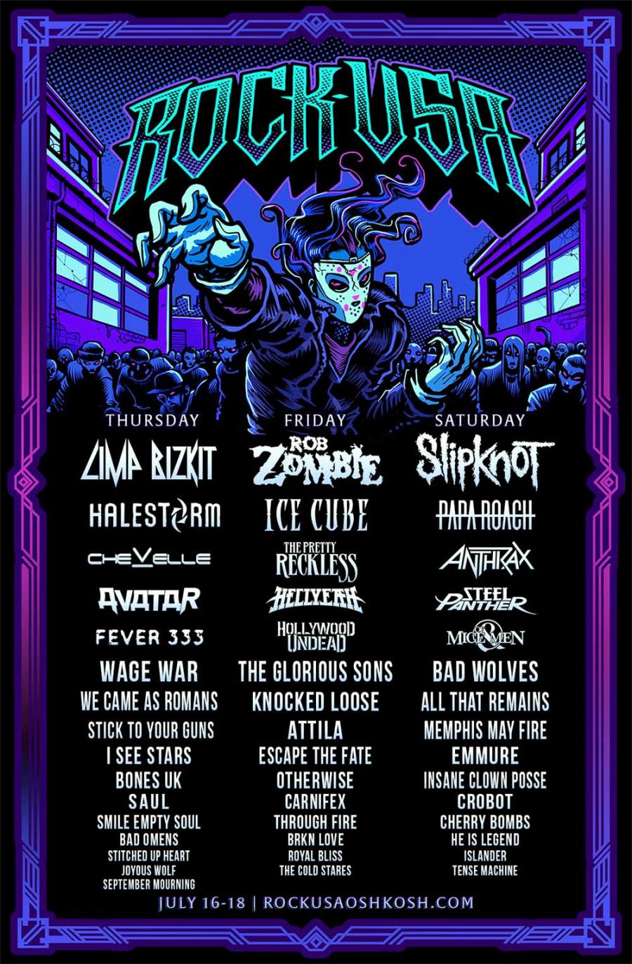 Rock USA Festival 2020 - 16/07/2020 (3 jours) - Oshkosh - Etats-Unis