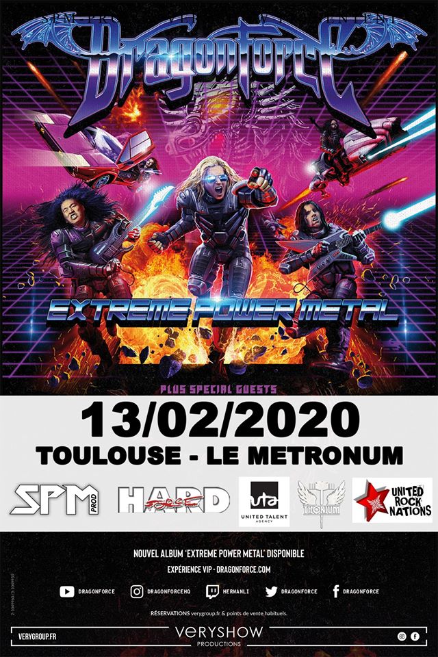Dragonforce - Tour 2020 - 13/02/2020 - Toulouse - Metronum - France