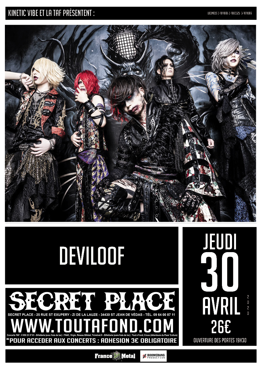 Deviloof 'beyond Proof' Europe Tour - 30/04/2020 - Montpellier (St Jean ...