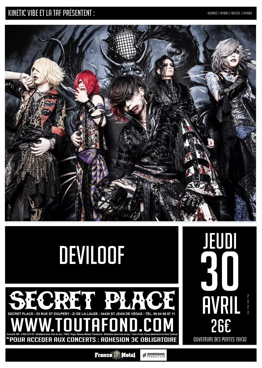 Deviloof 'beyond Proof' Europe Tour - 30/04/2020 - Montpellier (St Jean ...