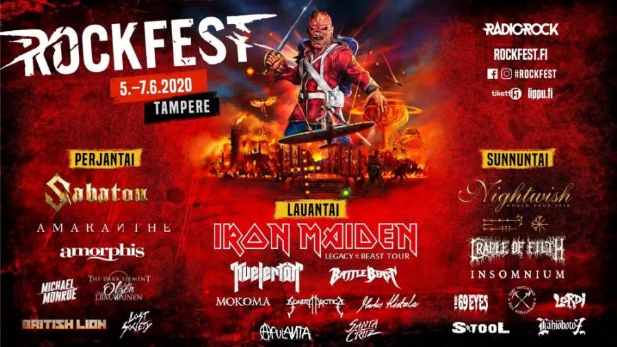 RockFest 2020 - 05/06/2020 (3 jours) - Tampere - Finlande