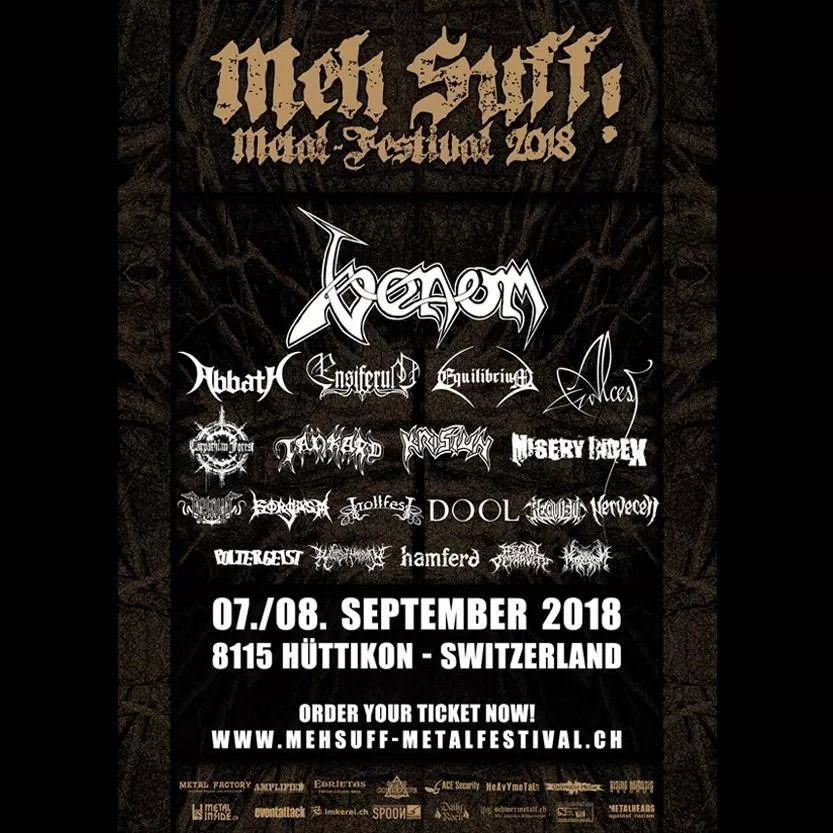 Meh Suff! Metal-Festival 2018 - 07/09/2018 (2 jours) - Hüttikon ...
