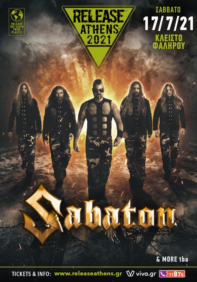 Release Athens 2021 - Sabaton - 17/07/2021 - Athens (Kallithea) - Water ...