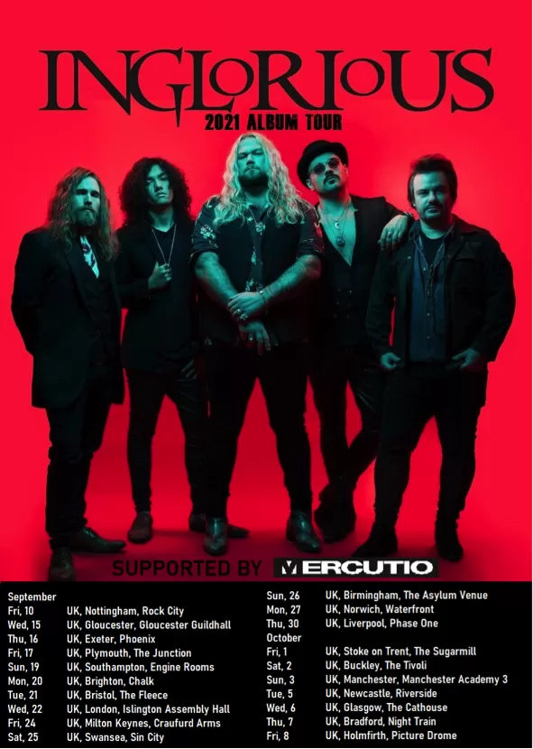 Concert Inglorious - 07/10/2021 - Bradford - Nightrain - Royaume Uni