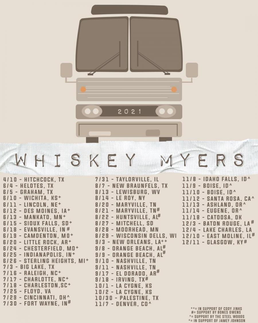 Event Whiskey Myers - 11/12/2021 - Glasgow - Plaza Theatre - United States